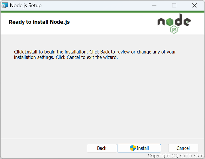 Node.jsのWindowsへのインストールと動作確認の方法(旧バージョン 20.11.1)